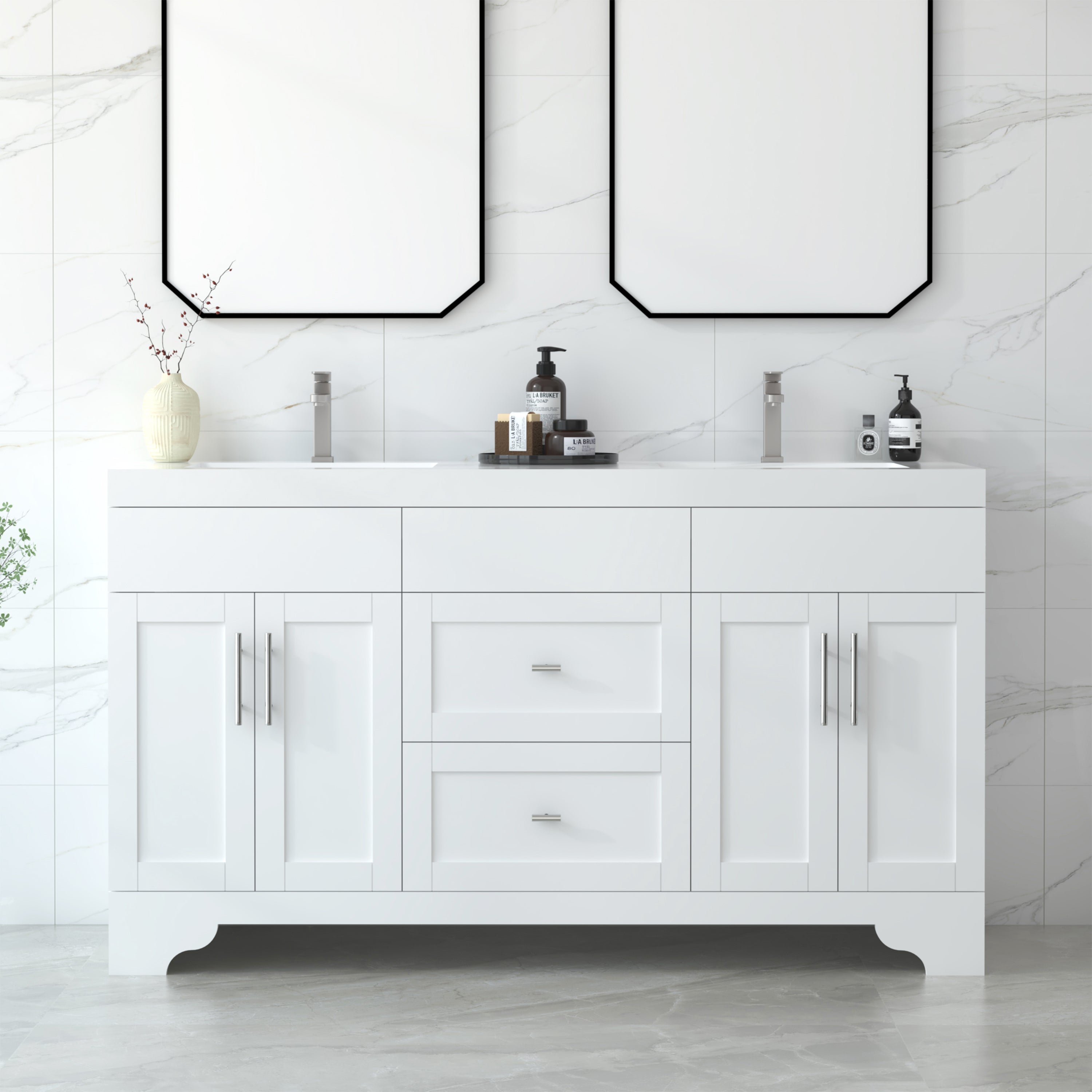 1905 60" Bathroom Vanity Cabinet Set