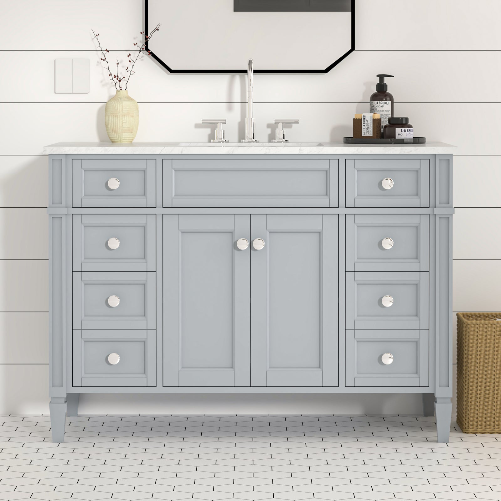 1916 48" Bathroom Vanity Cabinet Set