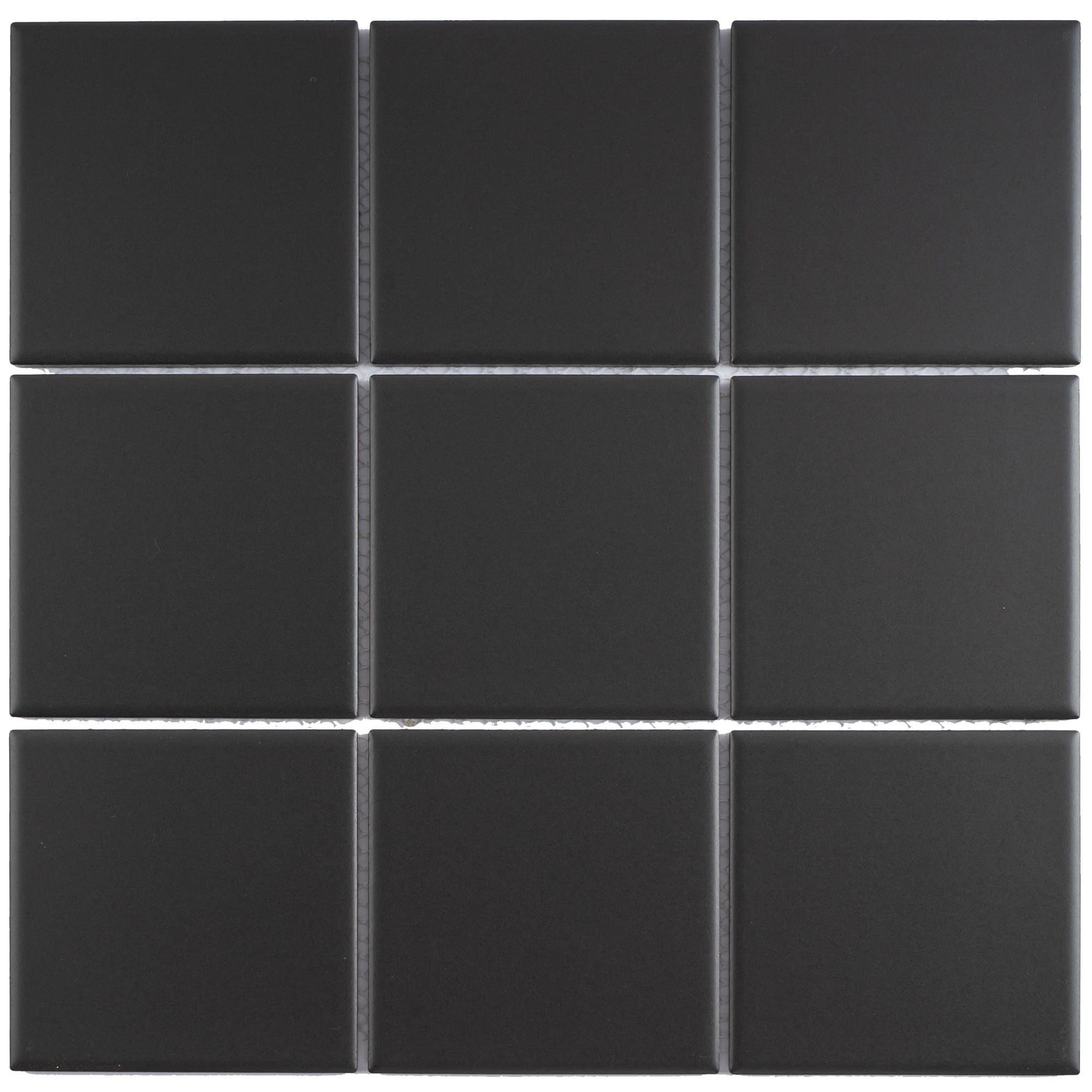 Multile (Multi Tile) BT-PM13 4x4 dark grey porcelain mosaic tile (Matt)