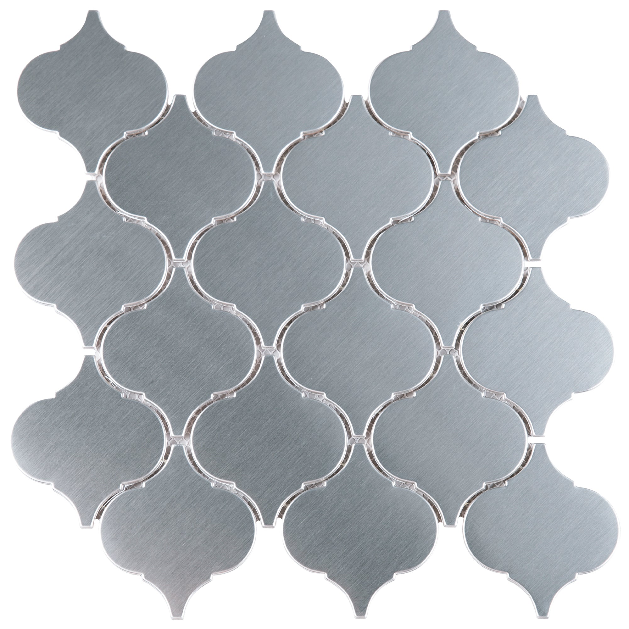 Multile (Multi Tile) Stainless steel Arabesque metal mosaic tile