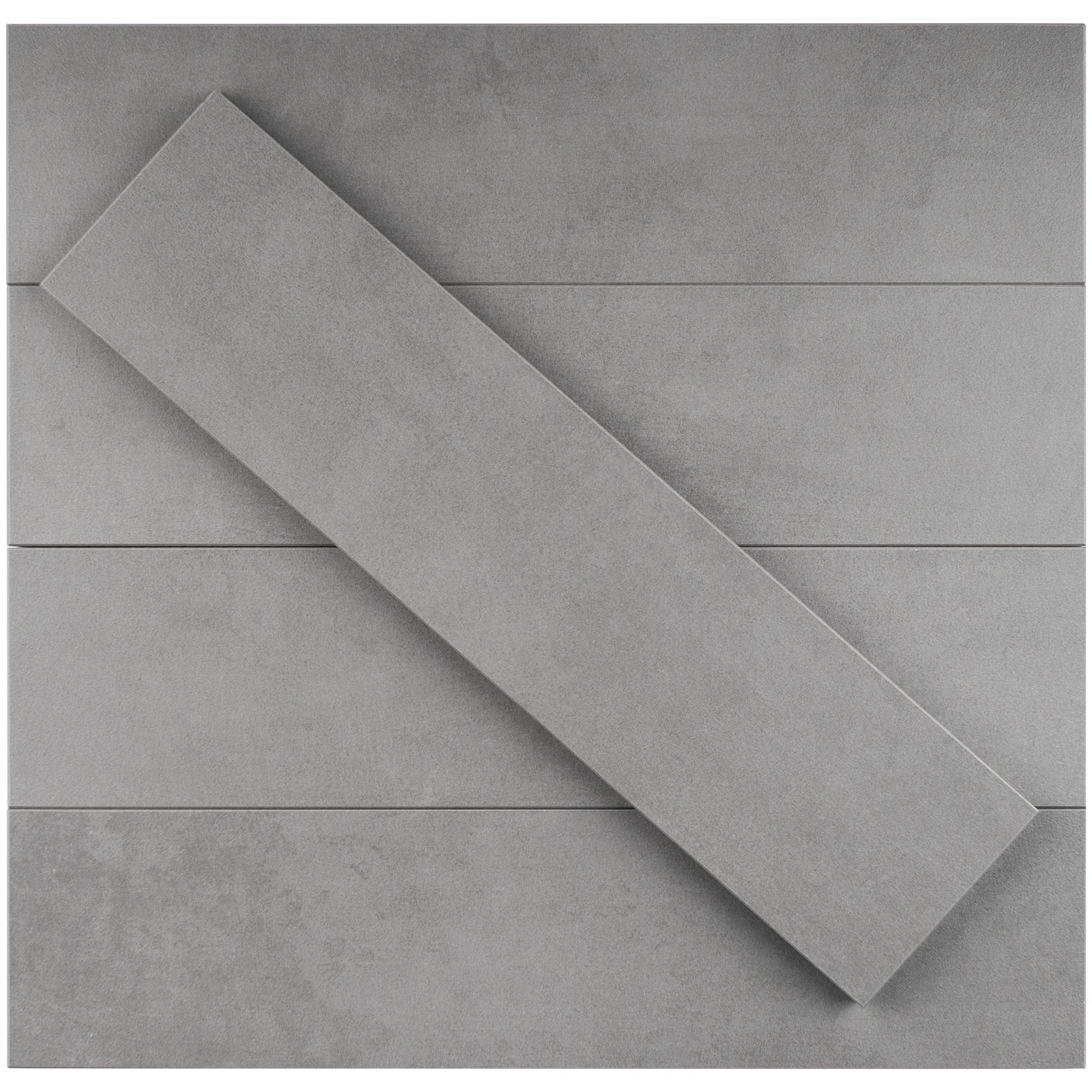 LE LEGHE Platino Porcelain Subway Tile 3x12